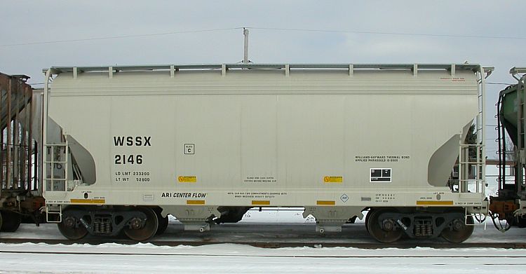 2-bay Centerflow covered hopper cars